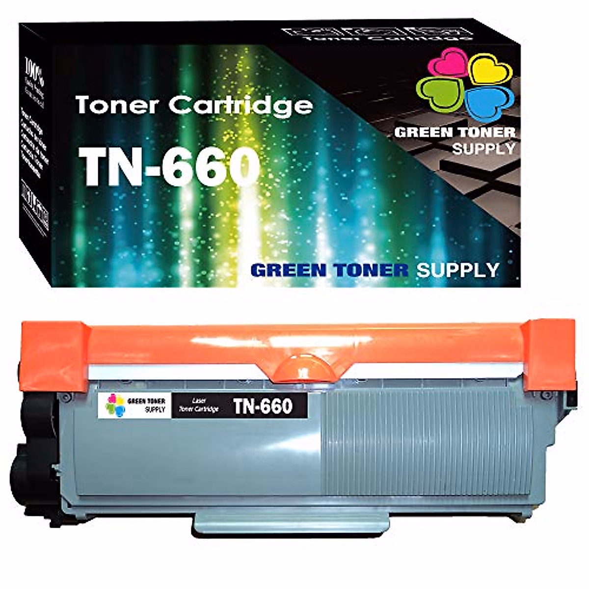 Green Toner Supply (Pack of 1) Compatible Replacement for Brother TN660 TN630 Toner Cartridge TN 660 630 TN-660 TN-630 High Yield for use in DCP-L2520DW DCP-L2540DW HL-L2300D HL-L2360DW Laser Printer