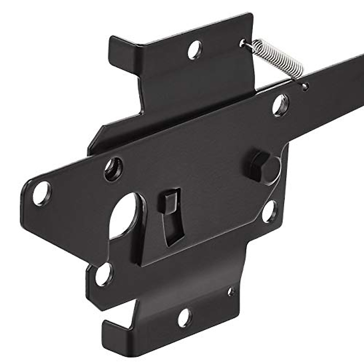 Amazon Basics Gate Latch - Flush-Mounted, Black, one-pack, 13.39 Inch