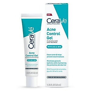 CeraVe Acne Treatment Bundle - Contains CeraVe Resurfacing Retinol Serum (1 fl oz), CeraVe Acne Foaming Cream Cleanser (5 fl oz), and CeraVe Acne Control Gel (1.35 fl oz) - With 3 Essential Ceramides