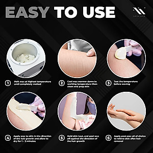 NOVA Wax 1000g (2.2lb) Hard Waxing Beads for Painless Hair Removal, Perfect for Brazilian, Bikini, Face, Legs, Underarm, Back, and Chest - Ideal for Sensitive Skin – Original Floral Scented Formula