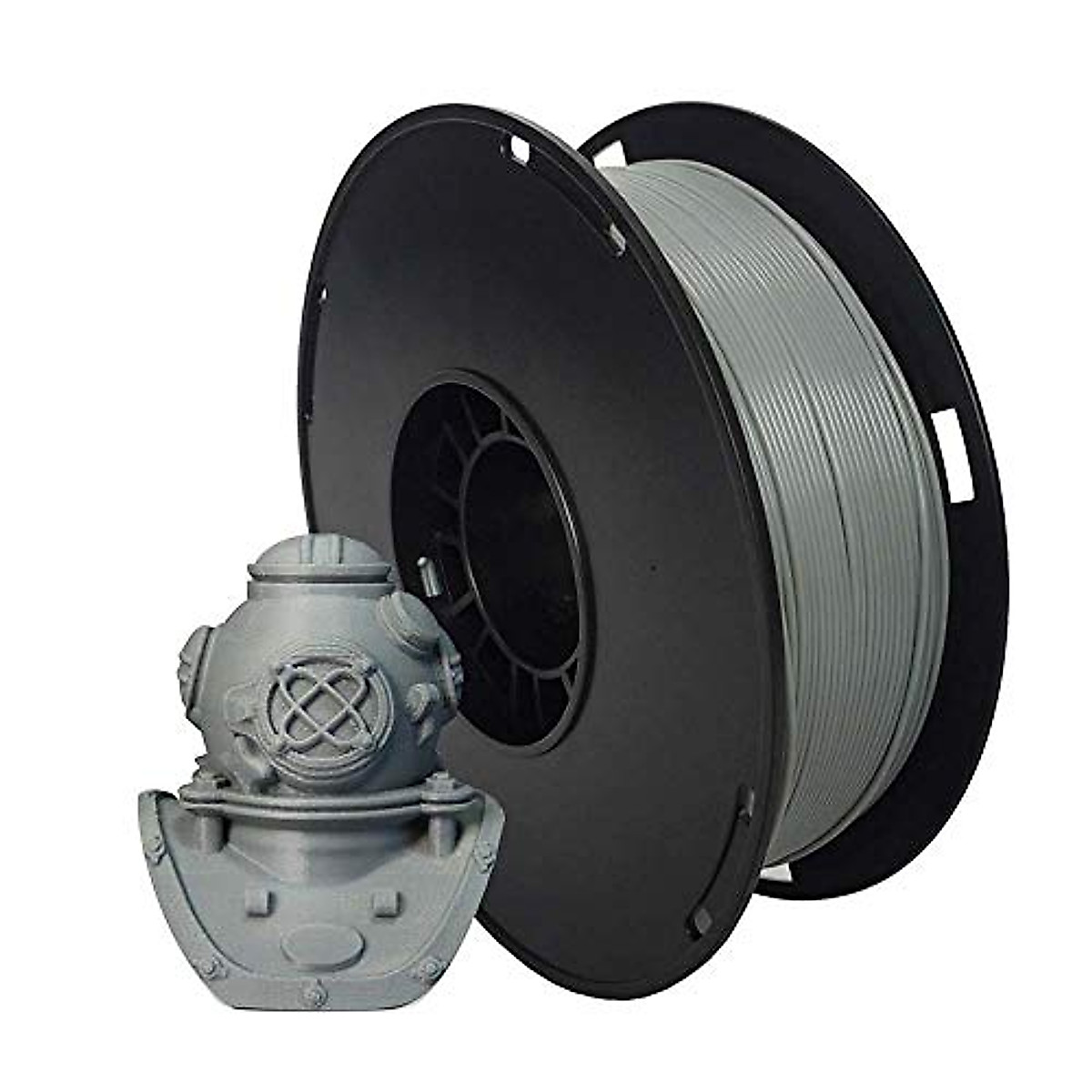 NOVAMAKER ABS Filament 1.75mm, Grey ABS 3D Printer Filament, 1kg Spool(2.2lbs), Dimensional Accuracy +/- 0.03mm, Fit FDM 3D Printer and 3D Pen