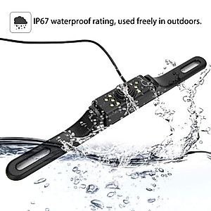 License Plate Camera, Waterproof Car 9LEDs License Plate Rear View Reverse Camera Wide Angle IP67 Waterproof Night Vison Reverse Backup Monitoring System
