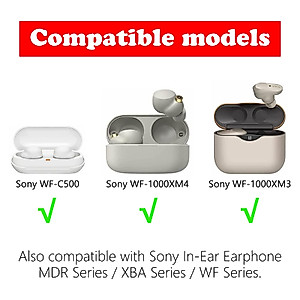 Rieyuf 3 Pairs Replacement Ear Tips Earbuds Eartips Ear Cap Ear Bud Tip Compatible for Sony WF-1000XM4,Powerbeats Pro, BeatsX & Other Inner Hole 3.8mm-4.2mm Earbud in-Ear Headphones, Black (Medium)