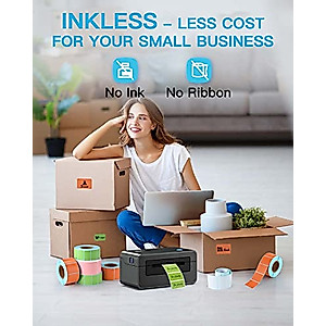 iDPRT Thermal Label Printer SP410 Thermal Shipping Label Printer, 4x6 Label Printer, Thermal Label Maker, Compatible with Shopify, Ebay, UPS, USPS, FedEx, Amazon & Etsy, Support Multiple Systems