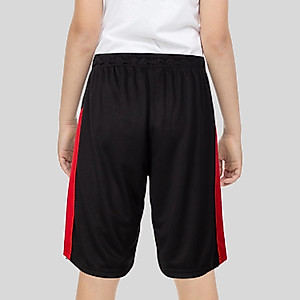 Essential Elements Boys 5-Pack Active Athletic Performance Basketball Shorts with Pockets