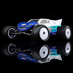 Losi RC Truck 1/18 Mini-T 2.0 2 Wheel Drive Stadium Truck Brushless RTR Ready-to-Run Blue LOS01019T2