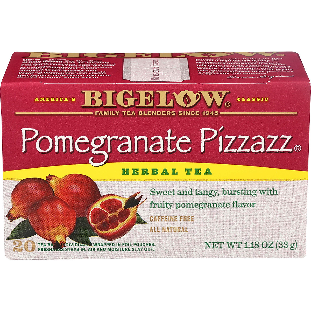 Bigelow Tea - Herb Tea Pomegranate Pizzazz - 20 Tea Bags