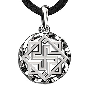 925 Sterling Silver Viking Valkyrie Necklace - Nordic Scandinavian Pendant - Ancient Warrior Symbol Protection Amulet - Wiccan Norse Mythology Jewelry for Men Women - Handmade