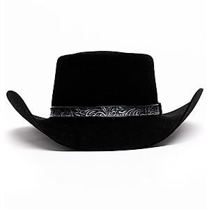 Stetson Men's Revenger Wool Felt Western Hat Black 7 3/4