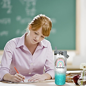 soeufnwhf Teacher Tumbler Cup, 30oz Stainless Steel Teacher Travel Coffee Mug Cup, Best Teacher Gifts for Women & Teacher Appreciation Gifts for Birthday, Appreciation Week, Back To School