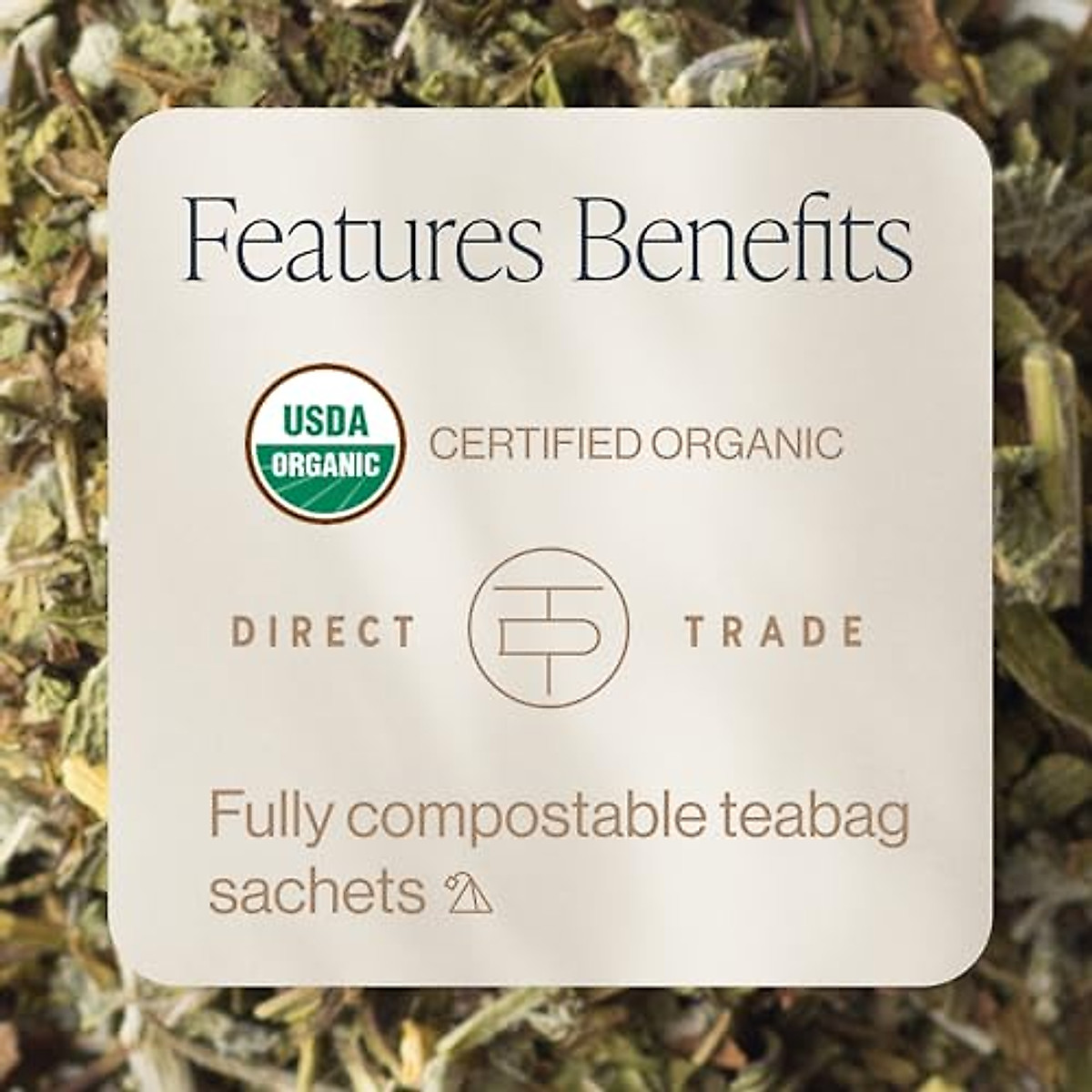 Rishi Tea Lavender Mint - Herbal Tea Bags, Caffeine Free, Lavender Mint Tea, USDA Certified Organic, Certified Kosher, Lavender Tea Bags, Organic Herbal Tea, w/Peppermint & Sage - 15 Sachets