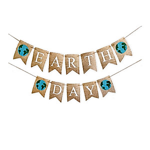 Swanky Party Box | Earth Day Burlap Banner | Earth Day Decorations | Earth Day Sign