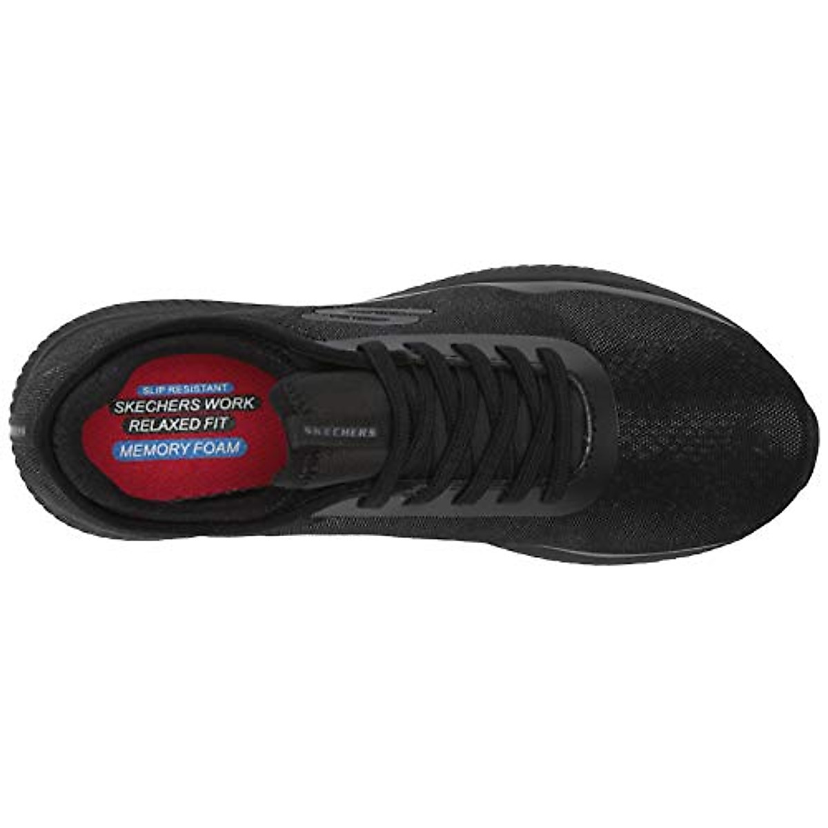 Skechers Women's Slip on Athletic Food Service Shoe, Black, 11