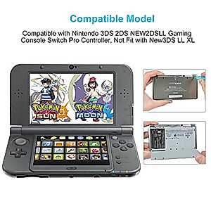 JUBOTY [2000mAh Capacity CTR-003 Battery for Nintendo 2015 Old 3DS 2DS NEW2DSLL Gaming Console, Li-ion New 0 Cycle Internal New Upgrade Battery Replacement with Repair Tool