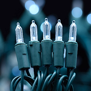 SWEET SHINE 200 Count Cool White LED Christmas Lights, 66 ft Green Wire UL Certified Commercial Grade LED Holiday String Light Set (Cool White)