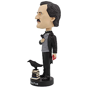 Royal Bobbles Edgar Allan Poe Bobblehead, Polyresin Premium Lifelike Figure, Unique Serial Number, Exquisite Detail