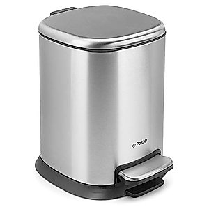 Polder 5-Liter Stainless Steel Step Can with 50 liner bags