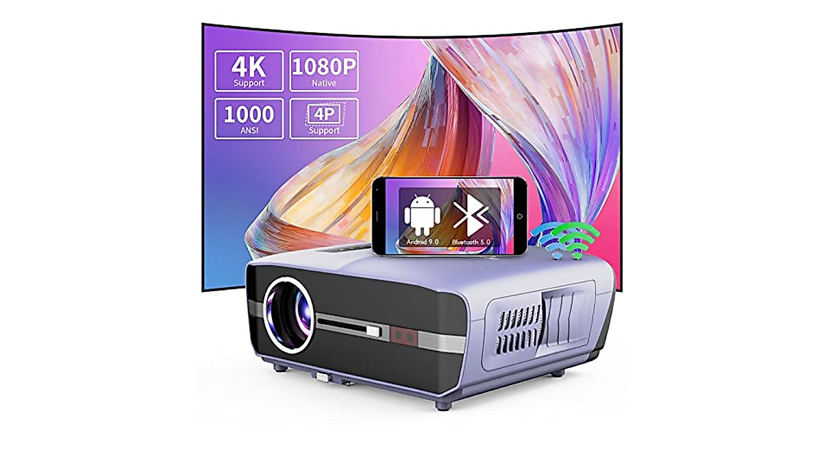 4K WiFi Video Projector with 1080P HD & Smart Android Features