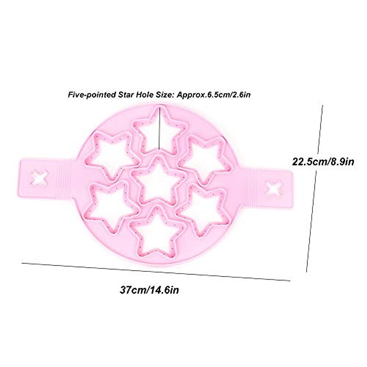 2Pcs Pancake Mold Maker Reusable Silicone Egg Ring Non-stick Fried Egg Cooker Pan Flip Mold DIY Kitchen Cooking Tool