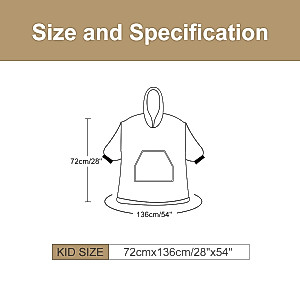 Sleepwish Sushi Shiba Fashion Hoodies & Sweatshirts Cute Kawaii Dog Kids Wearable Blanket Pet Animal Hooded Blanket Sweatshirt for Girls Boys Women (Adults 63" x 39")