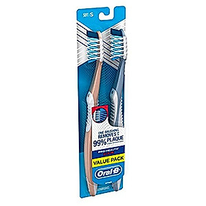 Oral-B Pro-Health All-In-One 40 S (Soft) CrossAction Bristles Toothbrush, (Twin Pack)