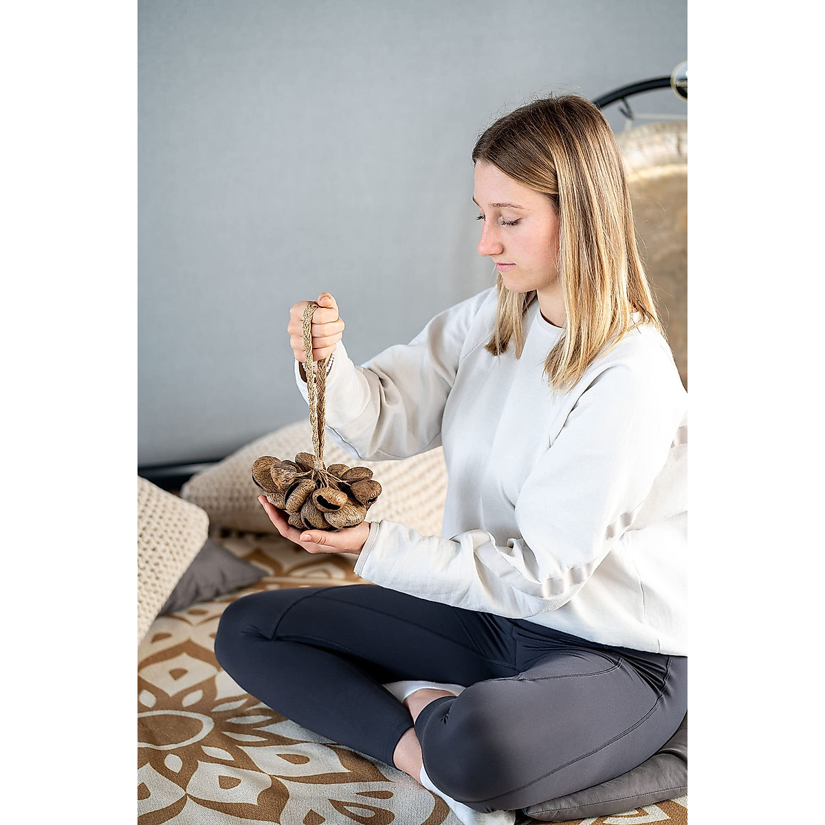 Meinl Sonic Energy Seed Shell Shaker Percussion Instrument — Nature Sounds for Meditation, ASMR, Sound Therapy, Yoga