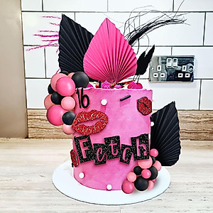 LaVenty Mean Girl Cake Topper Mean Girl Birthday Party Decoration Cupcake Toppers for Wedding Bridal Shower Bachelorette Theme Girls Party Cake Decorations Supplies