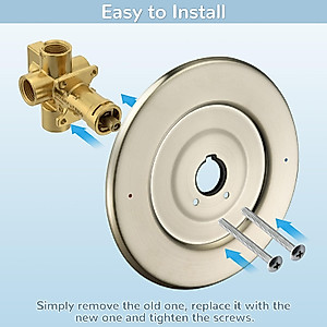 Chateau Collection Escutcheon Replacement for Moen 16090, for One-Handle Tub and Shower Faucets, Brushed Nickel