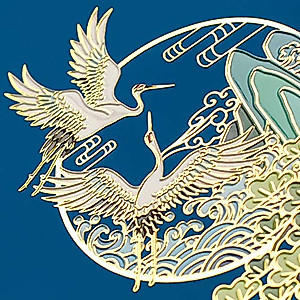 Retro Metal Bookmark, Unique Carved Pendant Charm Book Marker for Book Lovers Metal Pagination Mark Student Gift Book Clip(E)