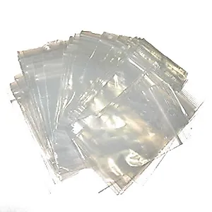 Zip Lock Poly Bags Recloseable Bulk Plastic Baggies 100 Packs 2mil - 3 Sizes (2" x 3")