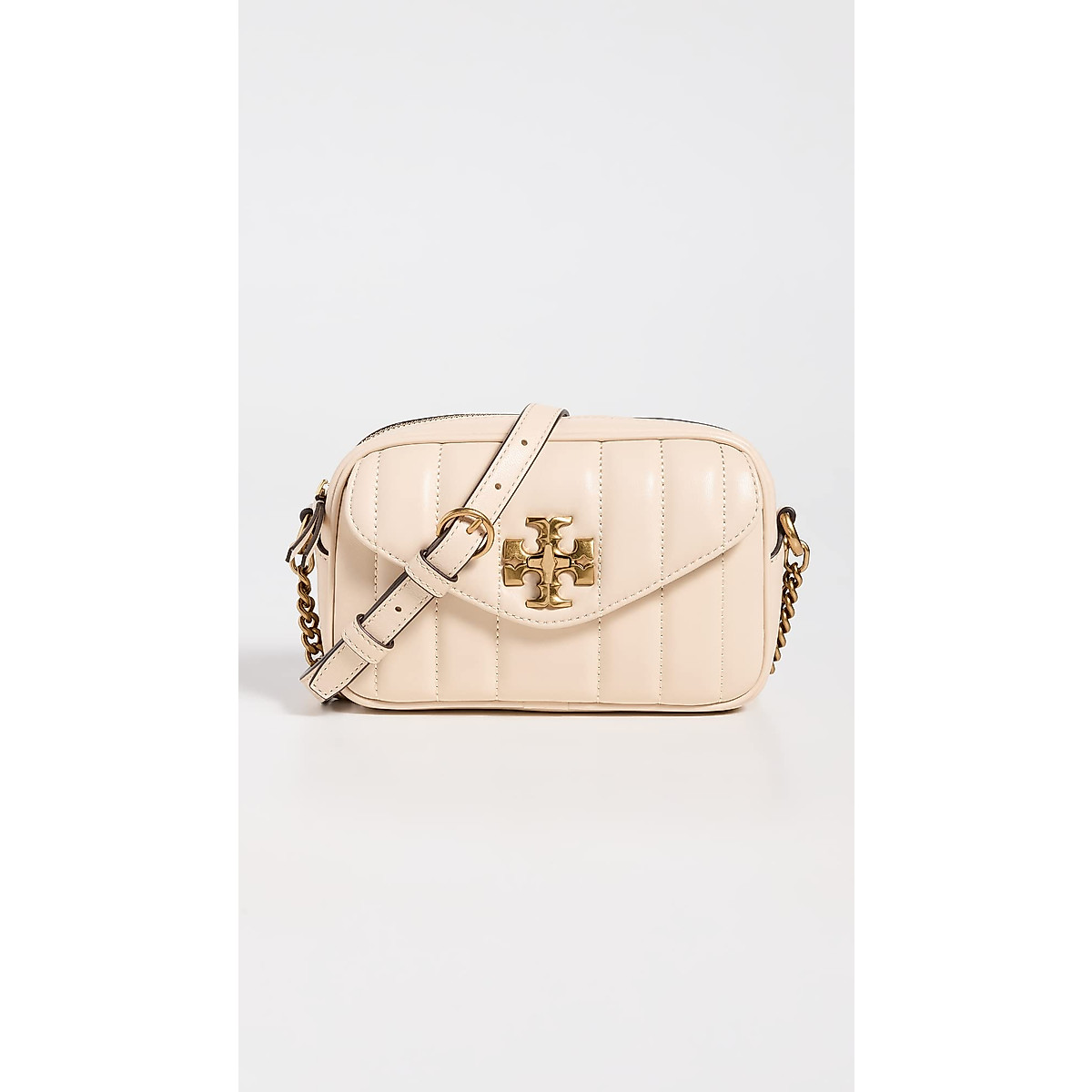 Tory Burch Women's Kira Mini Camera Bag, Brie, Off White, One Size