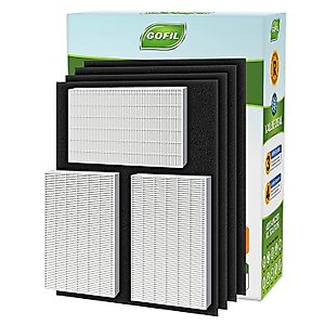 GOFIL 3 Pack Replacement Filter Includes 3 HEPA & 4 Carbon Pre-filters Compatible with Air Purifiers Model HA/HPA300, HPA304, HPA8350, HPA300VP