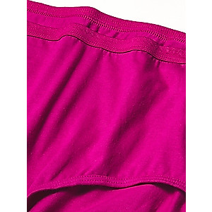 Hanes Ultimate womens 6-pack Breathable Cotton Panty Briefs, Swiss Blue, White, Concrete Pe Heather, Fresh Berry, Navy Eclipse, Crochet Boho Print, 9 US