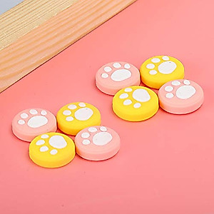Jopwkuin Thumb Grip Caps Easy Install Cat Claw Control Cap 2 Sets,for Switch PS4 PS3,for Xbox 360/Xbox,for Switch(002)