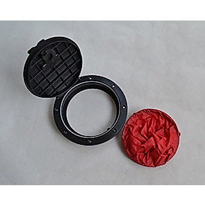 RIYIN 6 Inch Hole Diameter Deck Hatch with Cat Bag for Kayak Boat Fishing Rigging