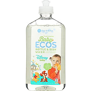 Earth Friendly Products Baby Ecos Bottle and Dish Wash, Free and Clear, Disney, 17 Fl Oz