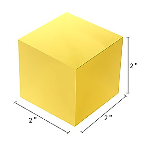 DOYIDE 30 Pack Small Gift Boxes, 2x2x2 Favor Boxes Gold Paper Gift Boxes with Lids for Presents, Crafting, Cupcake Boxes, Gifts, Candy Boxes for Wedding Party Bridal Shower Baby Shower Favors