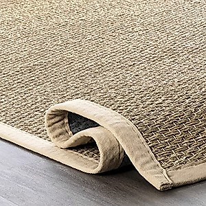 nuLOOM Elijah Farmhouse Seagrass Accent Rug, 2' x 3', Beige