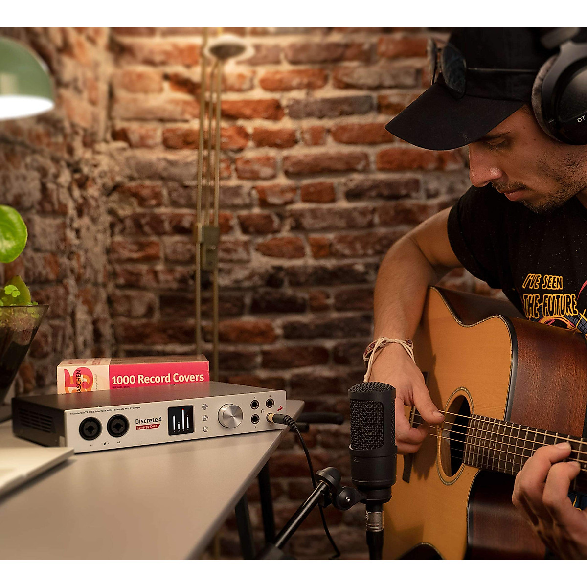 Antelope Audio Discrete 4 Synergy Core Desktop Audio Interface for Music Professionals - Thunderbolt & USB 4 Channel Microphone Preamp Recording, Streaming Studio Audio Interface w/37 FX Included