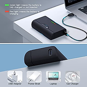 FirstPower Hero 11/10/9 Battery 3-Pack 2250mAh and Triple Slot USB Fast Charger for GoPro Hero 11 Black, GoPro Hero 10 Black, GoPro Hero 9 Black, Fully Compatible with GoPro9 GoPro10 GoPro11 Original