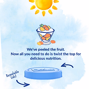 Dole Fruit Jars, Tropical Fruit in 100% Fruit Juice, Pineapple & Papaya, Gluten Free, Pantry Staples, 23.5 Oz Resealable Jars, 8 Count