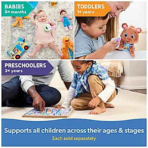 Ms. Rachel Finger Puppets Zoo Friends 4-Pack, Lion, Monkey & Parrot, Educational Toys & Animal Puppets, Toddler Toys for Girls & Boys Ages 6 Months-2+