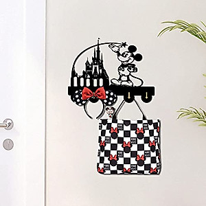 Disney Castle Theme Wall Decor Hooks Customize Household Door Decor Hooks Multi-Function Wall Coat Bags Clothes Hook Keys Holder