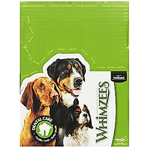 Whimzees 30-Count Box of Toothbrush Stars Dental Treats for Pets, Large