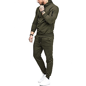 COOFANDY Men's Tracksuit 2 Piece Hooded Athletic Sweatsuits Casual Running Jogging Sport Suit Sets