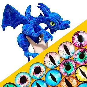 25MM 50PCS Dragon Eyes Glass Cabochon Eyes for Clay Doll Making Sculptures Props Craft DIY Findings Jewelry Making