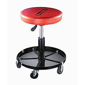 Pro-Lift C-3001 Pneumatic Chair with 300 lbs Capacity – Black / Red