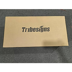 Tribesigns 63 L x31W x 30 H Executive Desk, Farmhouse Wood Computer Desk, Large Home Offcie Table with Black Metal Frame, Long Table