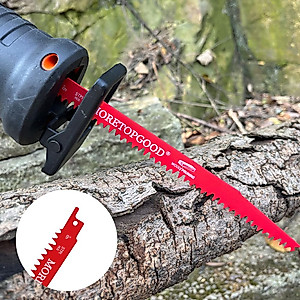 MORETOPGOOD Wood Pruning Reciprocating Saw Blades,6 Inch Saw Blades for Trees Wood Cutting, Wood Saw Blades (5 Pack/5TPI)