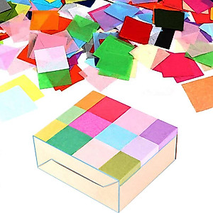 6000pcs 2in Tissue Paper Squares, 30 Colors Art Rainbow Tissue Paper, Craft Tissue Paper for Arts Crafts DIY Birthday Party Festival Colored Tissue Paper
